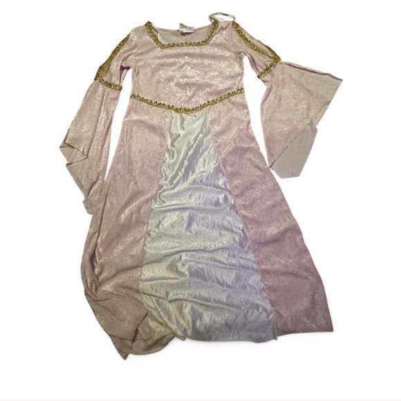 Other | Elegant Pink And Gold Medieval Gown | Poshmark
